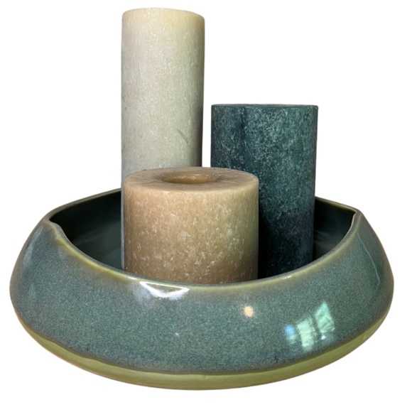 PartyLite | Accents | Vintage Partylite Natures Garden Candle Bowl ...